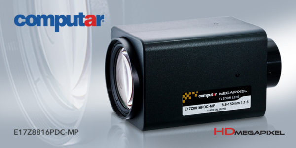 17-кратный объектив трансфокатор Computar E17Z8816PDC-MP для 3-мегапиксельных камер с 1/1.8 ...